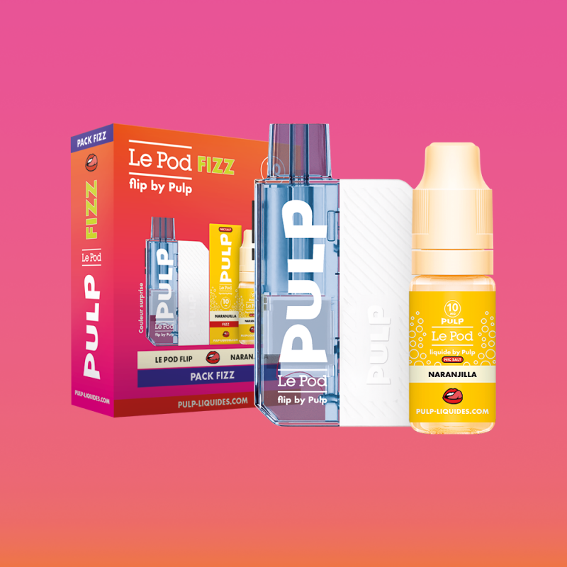 Pack FIZZ Naranjilla 10 ml sels de nicotine + le Pod Flip rechargeable